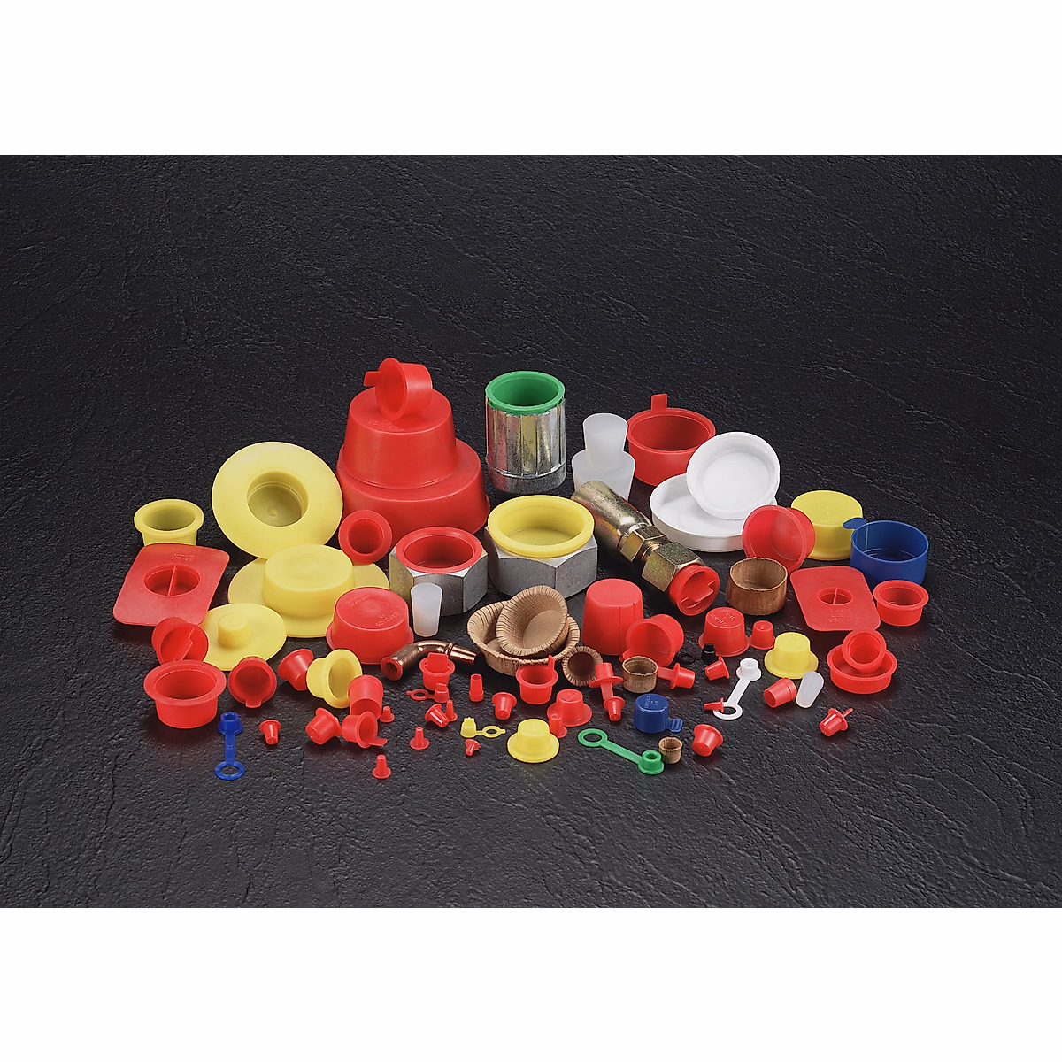 Caplugs T-14X T Series – Plastic Tapered Cap and Plug, 500 Pack, Red LD-PE, Cap OD 1.113" x Plug ID 1.284" Protective Closures, Dust and Moisture Seals, MIL Spec, SAE Fittings, Hydraulic, EZ Remove