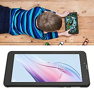 Qinlorgo Kids Tablet, for Android10 System 7in Tablet 3G Internet Calling 100‑240V for School (US Plug)