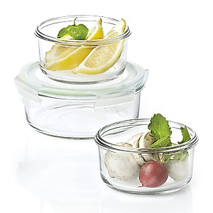 GLASS LOCK 405ml Round Food Container, 1 EA