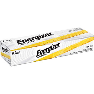 Energizer, EVEEN91CT, Industrial Alkaline AA Batteries, 144 / Carton
