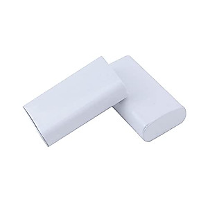 Tighall 10PCS Metal Tin Box Containers Rectangular Empty Hinged Tins Box Containers for Gum, Candies, Mint, Easy Opening, White