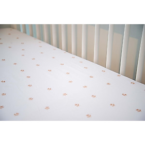 Crib Sheets Set 2 Pack - Baby Crib Sheets with 100% Jersey Cotton - Crib Sheets for Boys and Girls, Newborn Essentials (Crib, Pink Tulip)