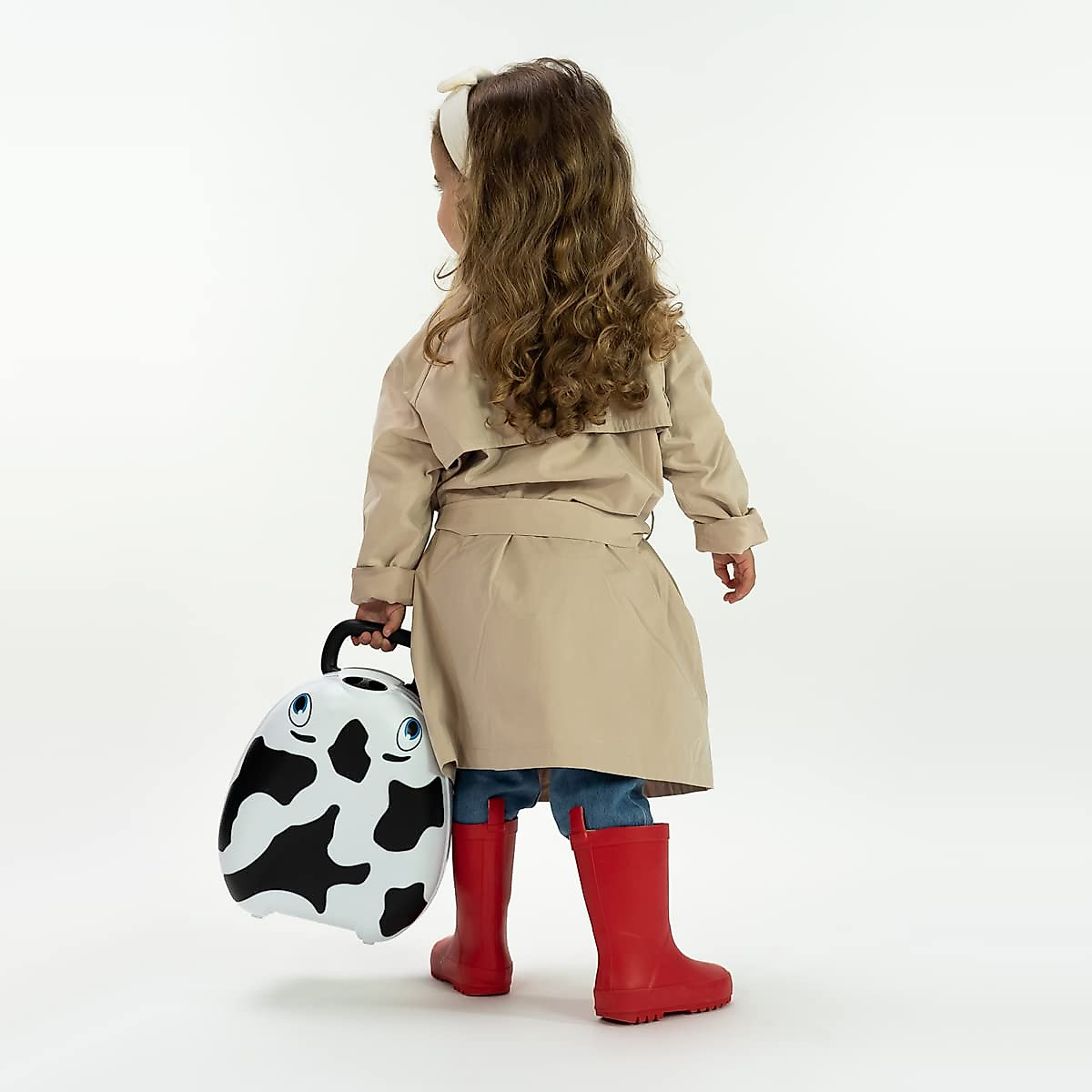 My Carry Potty - Cow Travel Potty, Award-Winning Portable Toddler Toilet Seat for Kids to Take Everywhere
