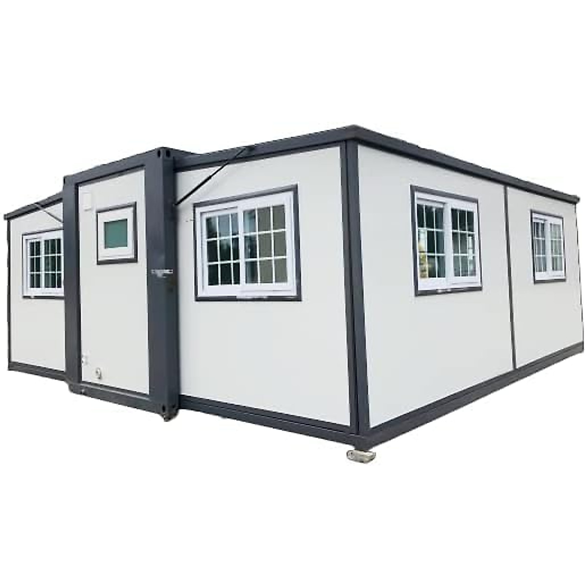 Insulated Expandable | Prefabricated House | 20ft x 40ft | Modern Villa | Big Living Rooms | Sound Proof | Water Proof | Rust Free | Earthquake Proof | Hurricane Proof | Personal | Office Site, White