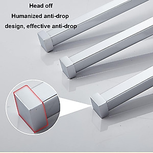 Towel Bar Folding, Bath Swivel Towel Holder Rack Space Bathroom Adjustable Hand Pull Out Folding Arm Hanger Holder Multi Bar Wall Mount Polished Finish,5 Strokes,Silver