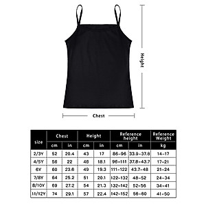 SATINIOR 4 Pieces Girls Dance Tank Top Sleeveless Spaghetti Strap Crop Tank Top for Dancewear (Multicoloured, 9-10 Years)