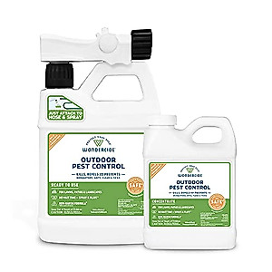 Wondercide - Mosquito Yard Spray Refill Starter Kit - Powered by Natural Essential Oils – Insect Killer and Repellent - Lawn Treatment for Pest Control - 32 oz Ready to Use and 16 oz Concentrate
