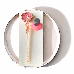 3 Dinky Dip Ink Bottles with Empty Ink jar Holder - Calligraphy Ink Wells with lids for Oblique Calligraphy Pen, Fountain Pen, Glass dip Pen, and dip Pen Holder