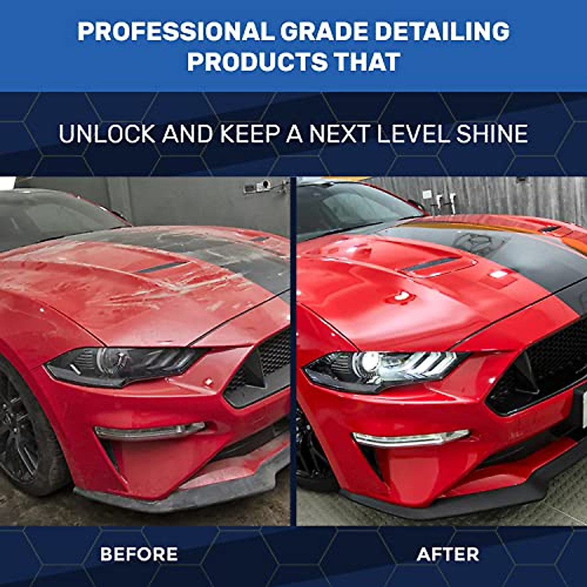 Nexgen Premium Clay Bar Kit — Complete Car Cleaning Kit — 5 Piece Professional-Grade Clay Bars Auto Detailing Wax Kit for Cars, RVs, Motorcycles, Boats, and ATVs