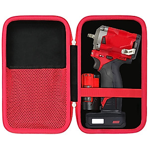 khanka Hard Storage Case Replacement for Milwaukee 2554-20 M12 Fuel Stubby 3/8" Impact Wrench, Case Only