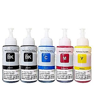 Aomya Compatible Epn T664 Ink Refill Bottle kit for Expression ET-2650, ET-2500, ET-2550, ET-2600 & Workforce ET-16500, ET-4500, ET-4550 L100 L110 L120 L200 L210 L300 L350 L355 L550 L555 Printers