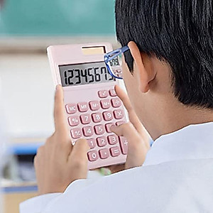NUOBESTY Adorable Students Calculator Portable Financial Calculator Office Supplies