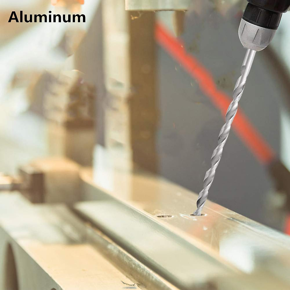 5Pcs 150mm-160mm Extra Long Drill Bit High Speed Steel Straight Shank Tool Sets 2-5 mm for Wood Plastic and Aluminum