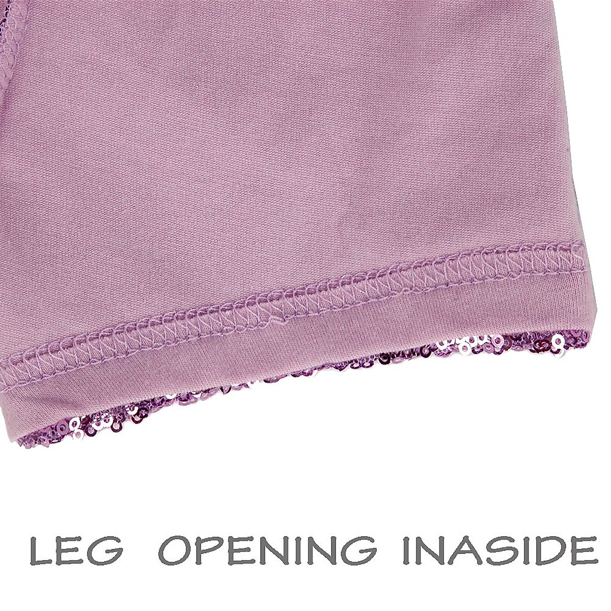 Cilucu Baby Girls Shorts Toddler Sequin Shorts Sparkles on Both Sides Purple 3T