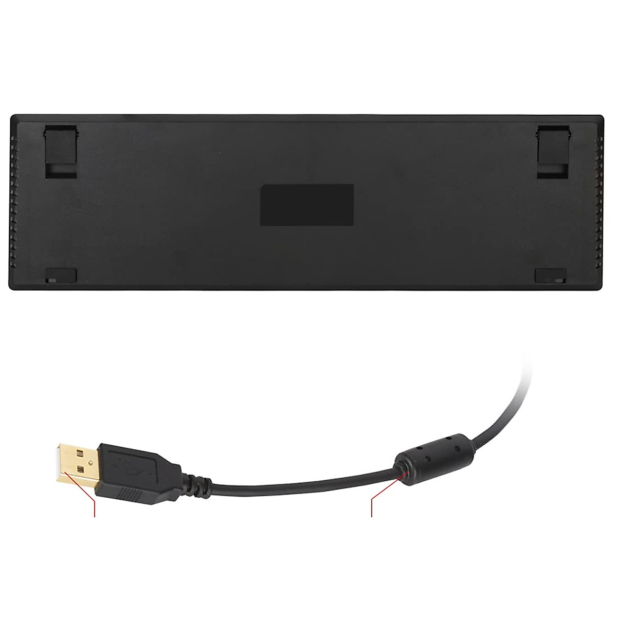 ABKO K515 RGB Gaming Quick Swap Switch Mechanical Keyboard (English/Korean Keycaps) (White, Blue Switch)