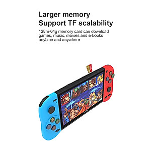 Kajiali X19 Pro Handheld Game Console, 5.1" HD Retro Game Console Built-in 5000＋No-Repeat Games, Dual Joystick Video Game Console Support TV Output Compatible with 10 Emulators, 8G