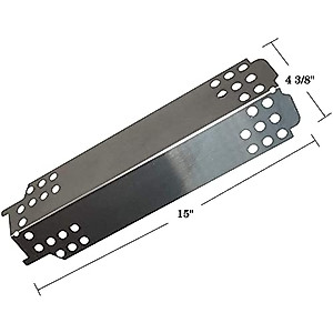 Votenli SPC00A (4-Pack) S1484A (4-Pack) 15" Heat Plates and Burner and Crossover Tubes for Charbroil 463436215, 463436214, 463436213, 466334613, 466342014, 466436213, 466436513, 467300115 Grill