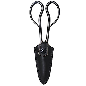 KAKURI Satsuki Bonsai Scissors 7" (180 mm) Professional Bonsai Tool, Japanese Carbon Steel, Black, Made in JAPAN