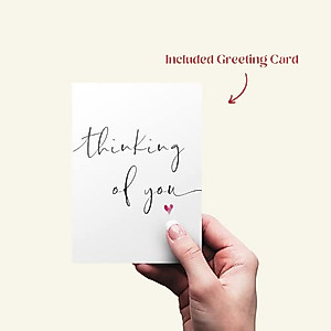 UnboxMe Care Package for Women - Feel Better & Get Well Soon with Encouraging BFF, Nurse & Self Care Gifts for Birthday, Cancer, & Stress Relief ("Thinking of You" Card)