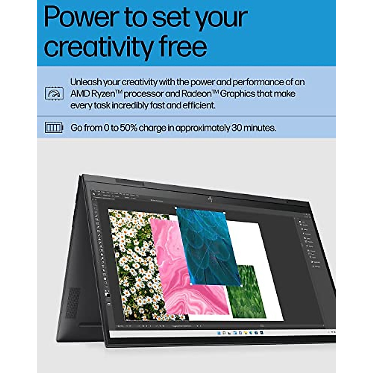 HP 2022 Envy X360 15.6" FHD 2-in-1 Touchscreen Laptop AMD 8-Core Ryzen 7 5825U Radeon Graphics 32GB RAM DDR4 2TB NVMe SSD HDMI2.1 2 x USB-C Backlit KB WiFi AX BT Windows 11 Home w/ RE 32GB USB