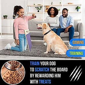 Monciysn Double Sided Dog Scratch Pad for Nails, Stress Free Dog Nail Scratch Board for Dog Nail File