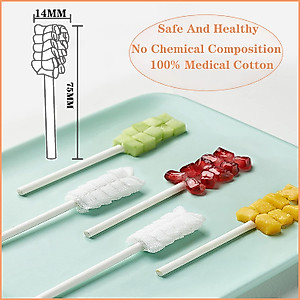 Boyizupha 100 Pcs Baby Disposable Gauze Toothbrush,Baby Tongue Cleaner Newborn,Infant Mouth Oral Care Cleaning Swabs for 0-36 Month