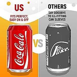 Skywin Silicone Can Cover (10 Pack) - Can Cover can Hides Can by Disguising it as a Can of Soda Silicone Can Sleeve