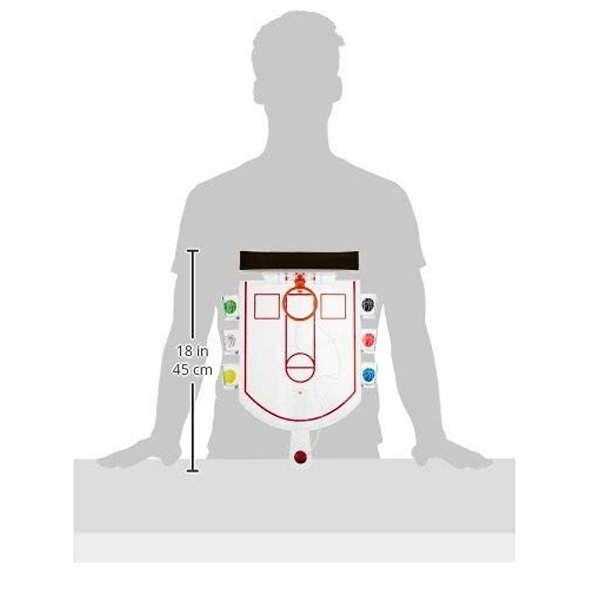 Crystal Clear Shot Glass Basketball Bar Game Set