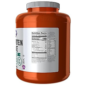 NOW Sports Nutrition, Whey Protein Isolate, 25 g With BCAAs, Unflavored Powder, 5-Pound