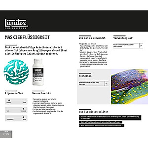 LIQUITEX Acrylic Masking Fluid Medium 118ML, Transparent