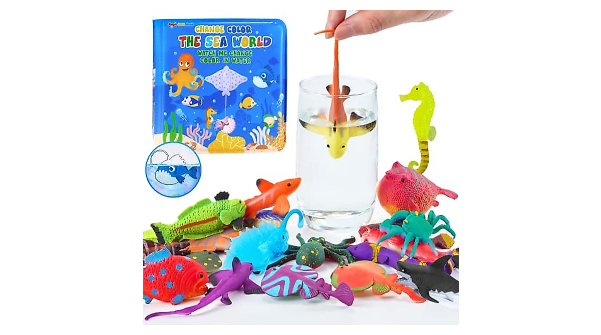 Color Changing Bath Toys for Kids - 13 Pack Fun Set