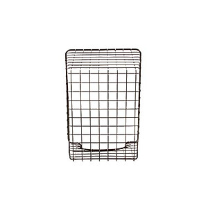 Spectrum Diversified Scoop Wire Basket, Vintage-Inspired Steel Storage Solution for Kitchen, Pantry, Closet, Bathroom, Craft Room & Garage, Small, Industrial Gray