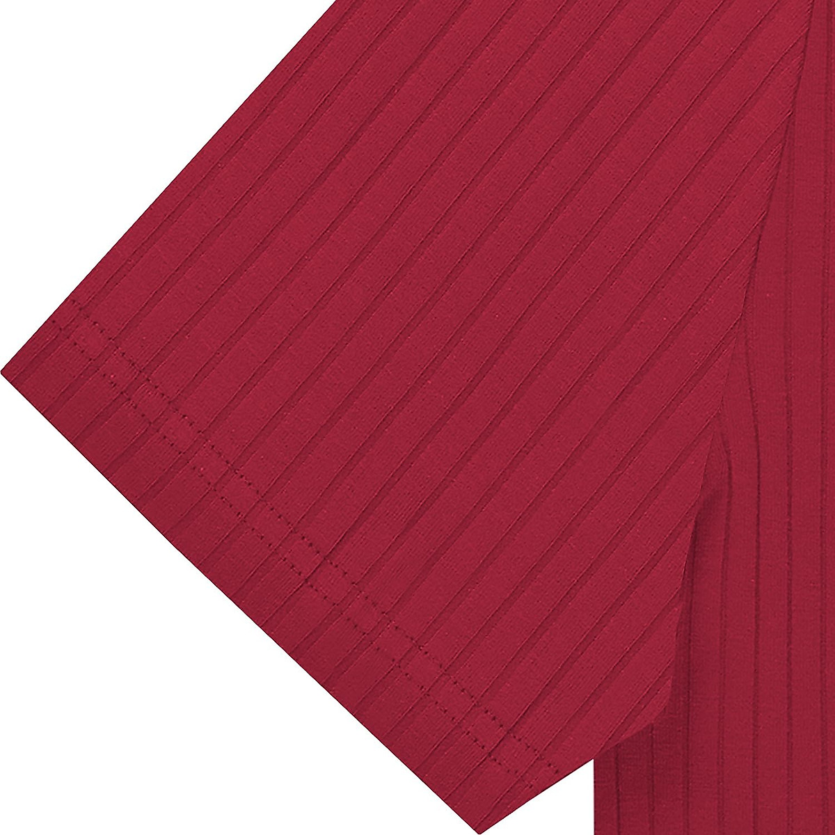 Gnvviwl Men's Muscle V Neck Polo Shirts Slim Fit Short Sleeve Cotton Golf T-Shirts Ribbed Knit Soft Tees Wine Red