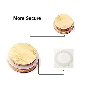 ZYIGYI 4 Pcs Glass Qtip Holder with Wood Lids, 10 oz Apothecary Jars Cotton Swabs Dispenser, Cotton Pads Canister for Bathroom Storage Organizer