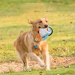 AIMETING Squeaky Dog Toys 3 Pack, Soft and Tough Dog Plushes, No Stuffed Dog Toy Sets, Durable Pet Chew Toys for Small, Medium and Large Dogs Interact and Reduce Boredom