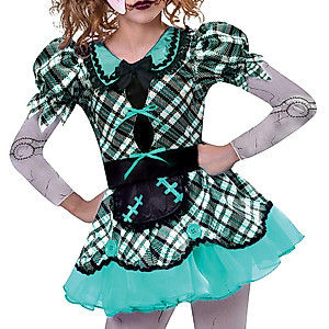 Amscan Dark Doll Costume Set For Girls - Large (12-14) - Multicolor Spooky Costume Design, Perfect For Hauntingly Fun Parties & More - 1 Set