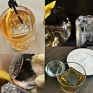 ORIGACH Sailboat Pattern Ice Stamp with Removable Brass Head & Wood Handle Ice Branding Stamp for Drinks Bar DIY Cocktail Martini Whiskey Mojito