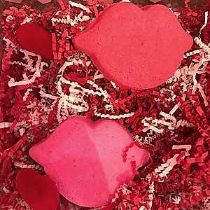 2 Pack Hot Lips Soap Molds, 3D Sexy Red Lips Kisses Collection Silicone Molds Chocolate Candy Bath Bomb Lotion Bar Mould Ice Cube Tray Cupcake Cake Baking Pan Wedding Party Supplies