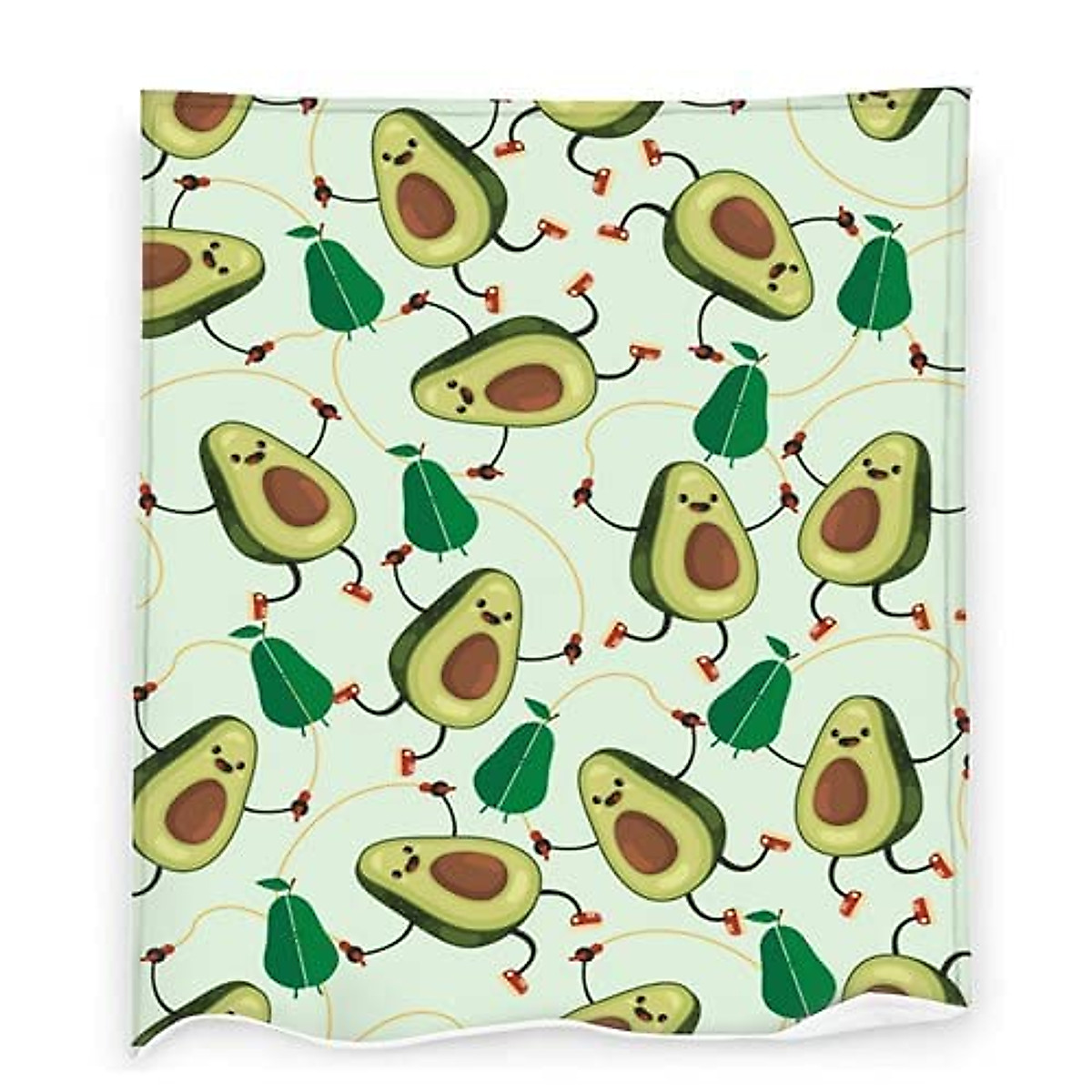 Hionhsw Avocado Blanket Throw Lightweight Flannel Blankets for Mom Bed Sofa Couch 50"X40"