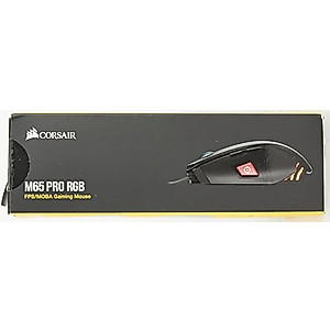 Corsair M65 PRO RGB Optical FPS Gaming Mouse (12000 DPI Optical Sensor, Adjustable Weights, 8 Programmable Buttons, 3-Zone RGB Multi-Colour Backlighting, Xbox One Compatible) - Black