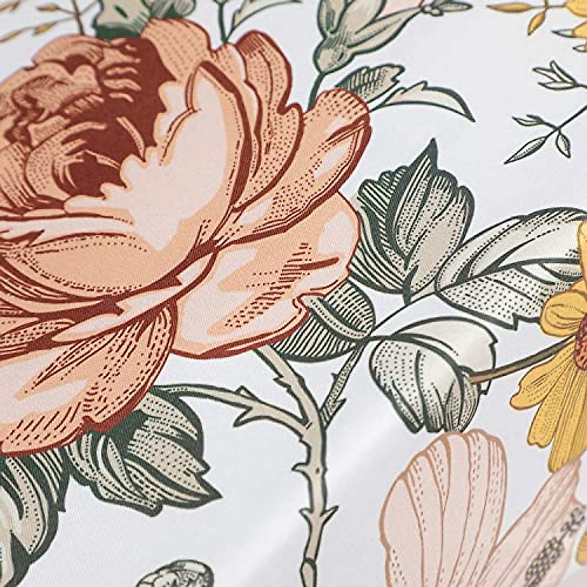 Sahaler Floral Crib Sheet for Girl Boy Baby Fitted Crib Sheets for Standard Mattresses (Retro Chrysanthemum)