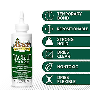 Aleene's 29-2 Tack-It Over & Over Liquid Glue 4oz