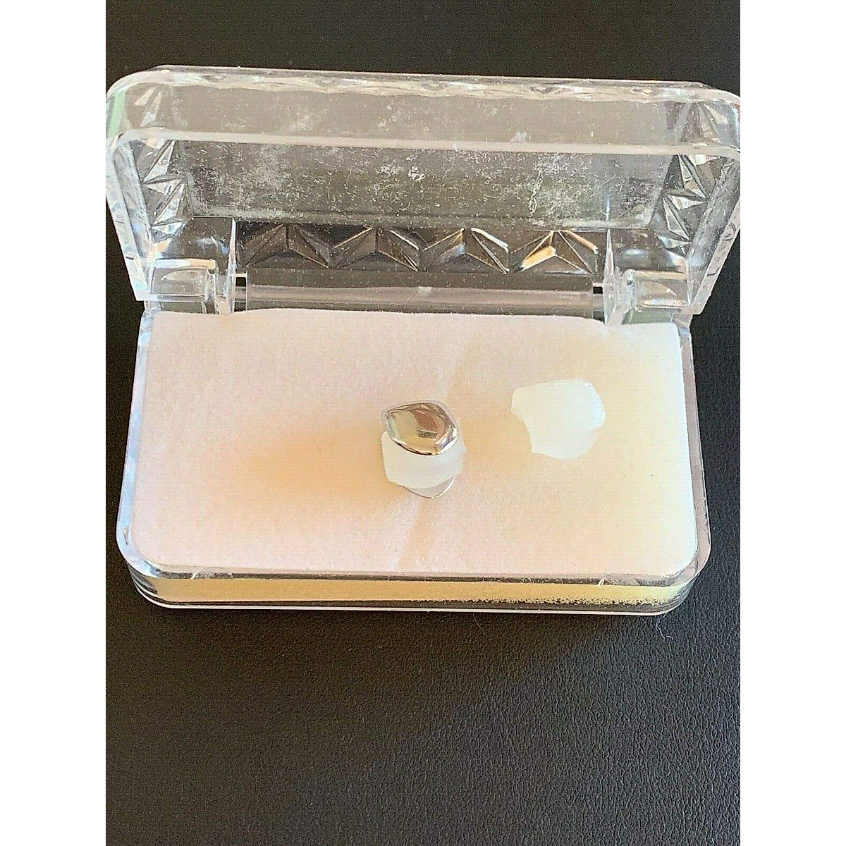 Solid 925 Sterling Silver Real Single Tooth Grillz - Grills Cap For Teeth - Real Solid Silver NOT Plated