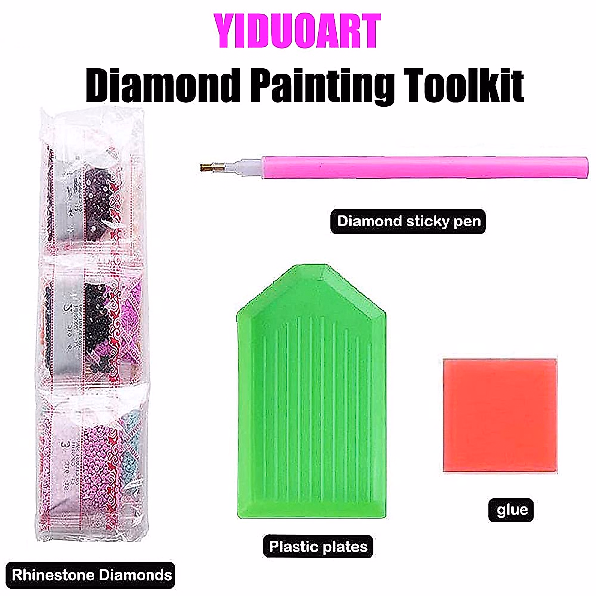 Diamond Painting Kits for Adults Kids 5D DIY Diamond Art Kits Round Full Drill Paint with Diamonds Crystal Rhinestone Cross Stitch Cartoon Picture Arts and Craft