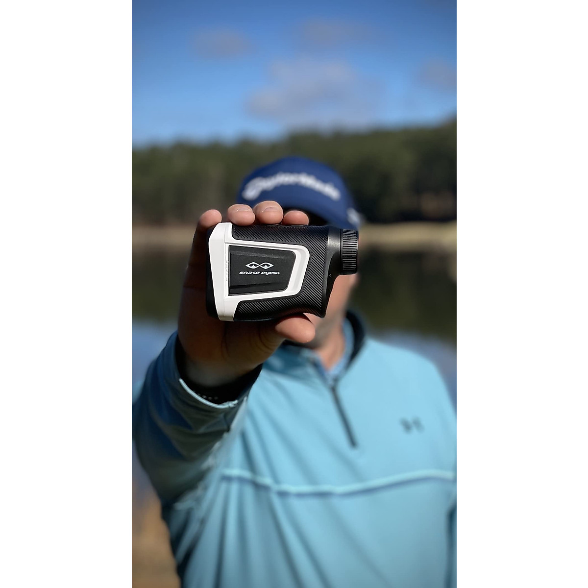 Snake Eyes L6 Slope Laser Golf Rangefinder, Lightweight, 700 Yard Range, Vibration Lock, Slope On/Off Switch, 6X Magnification, Flagpole Scanning