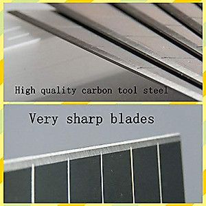 BS 25mm Snap Off Blades 0.7mm(T) X25mm(W) X127mm(L) Heavy Duty Blade Carbon Tool Steel Blades Box Cutter Blade