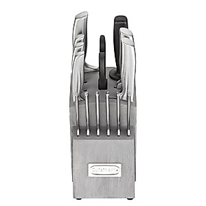 Cuisinart 15PC Ergonomic High-Carbon Stainless Steel Grey Block Set, C77SS-15PGJ