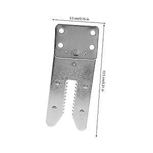 TIDTALEO 2pcs Sectional Connectors Interlocking Sectional Clips Handle Sectional Sofa Interlocking Sectional Sofa Parts Sectional Couch Connector Screws Holder Metal Armrest Iron