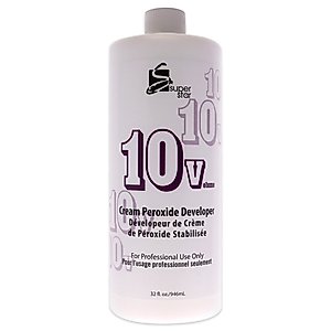 SUPER STAR 10v Cream Peroxide Developer, 32 Fluid Ounce