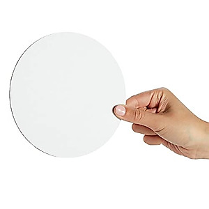 12-Pack Round 6 Inch Cake Boards, Disposable Cake Platter Board Base Tray, Cardboard Circles for Cake Plate Accessories, Cake Decorating Supplies for Desserts and Bakery (White)